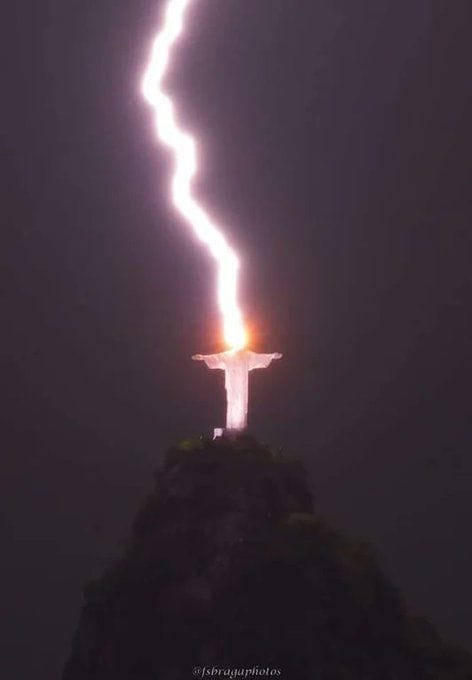 Pope Benedict Lightning