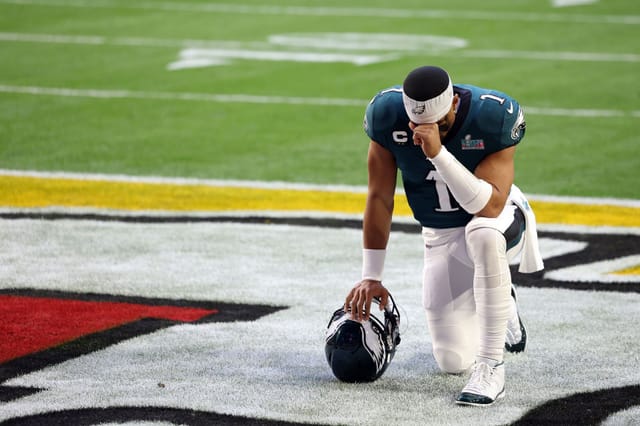 Eagles' Super Bowl LVII collapse joins 28-3 Falcons as one of largest ...