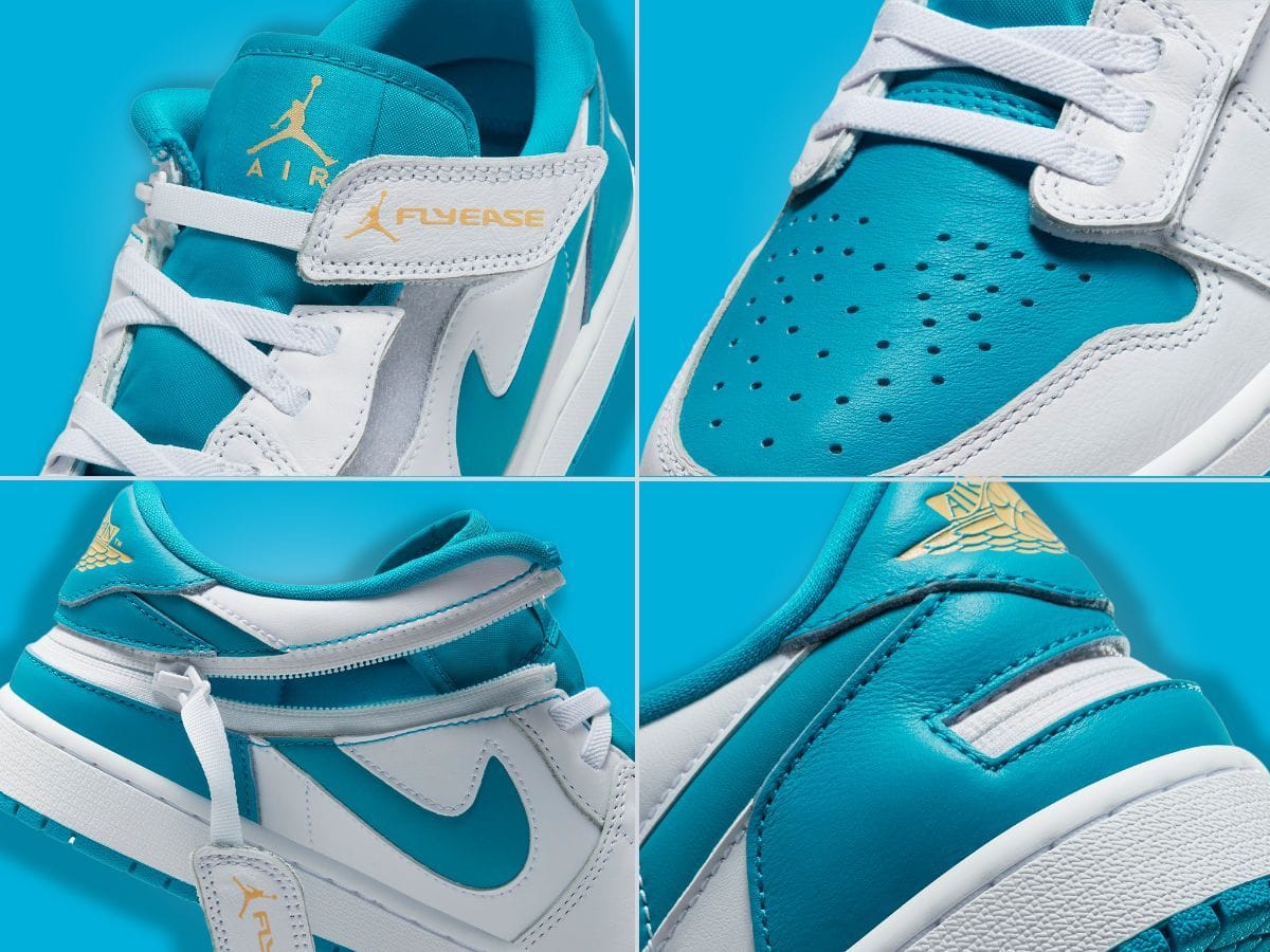 Air Jordan 1 Low Flyease "White Aquatone" Sneakers: Where to buy, price ...