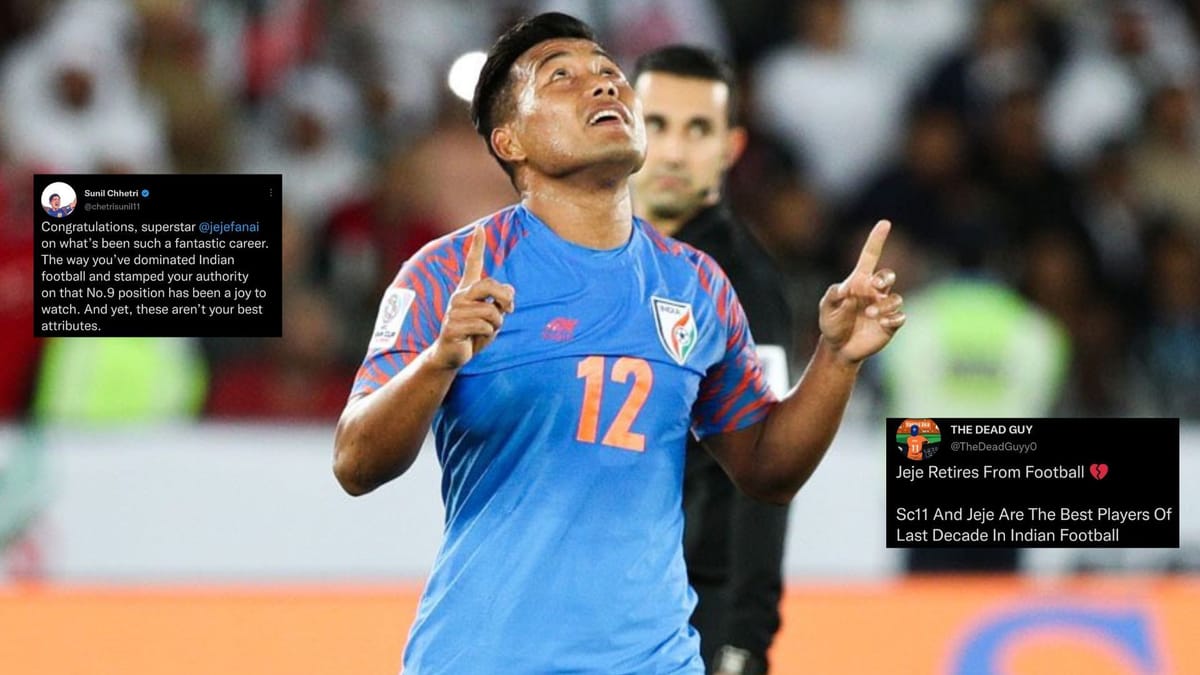 Sunil Chhetri and several others pay tribute to Jeje Lalpekhlua as he announces his retirement