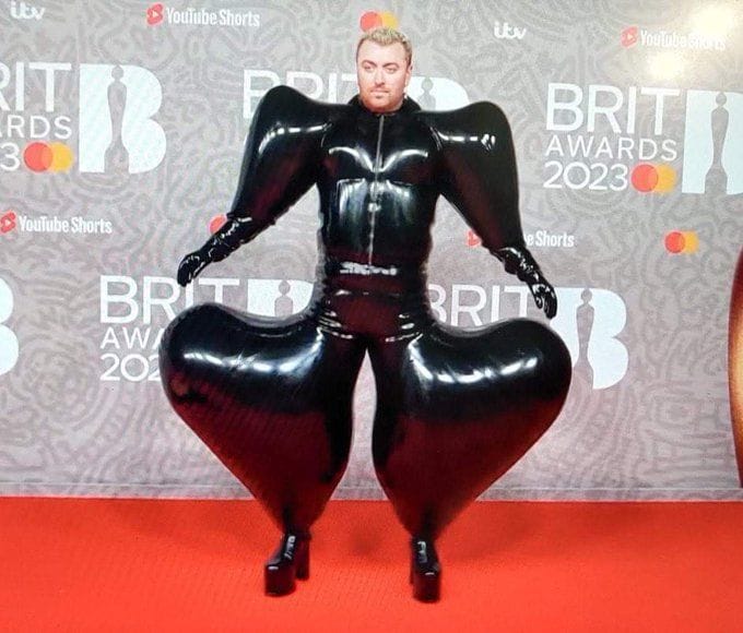 “Made me laugh so hard”: Sam Smith BRIT Awards outfit sparks memefest ...