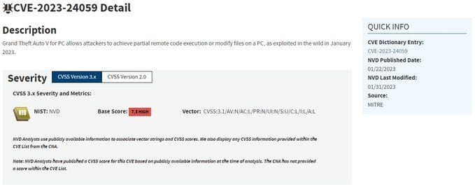 Warning: GTA Online PC exploits reportedly rated as "High" in severity ...