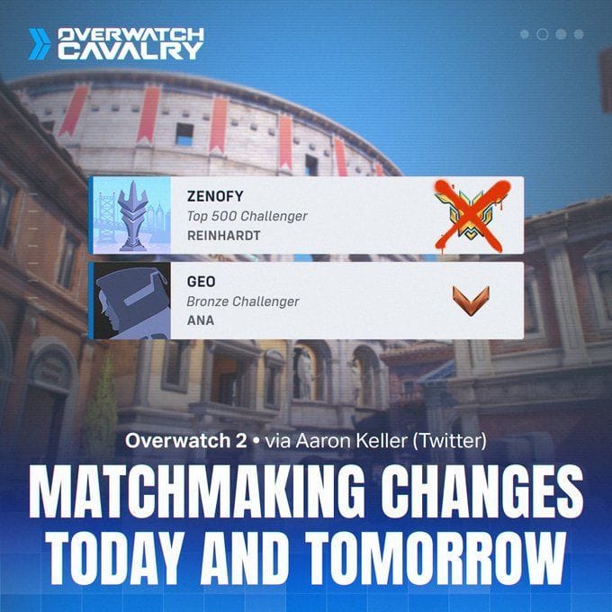 Overwatch 2 matchmaking changes to reduce wide MMR differences