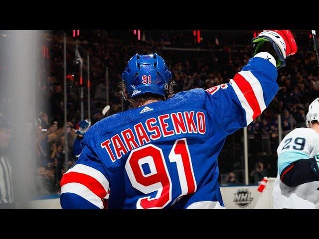 WATCH : Vladimir Tarasenko scores in his first game as a New York Ranger