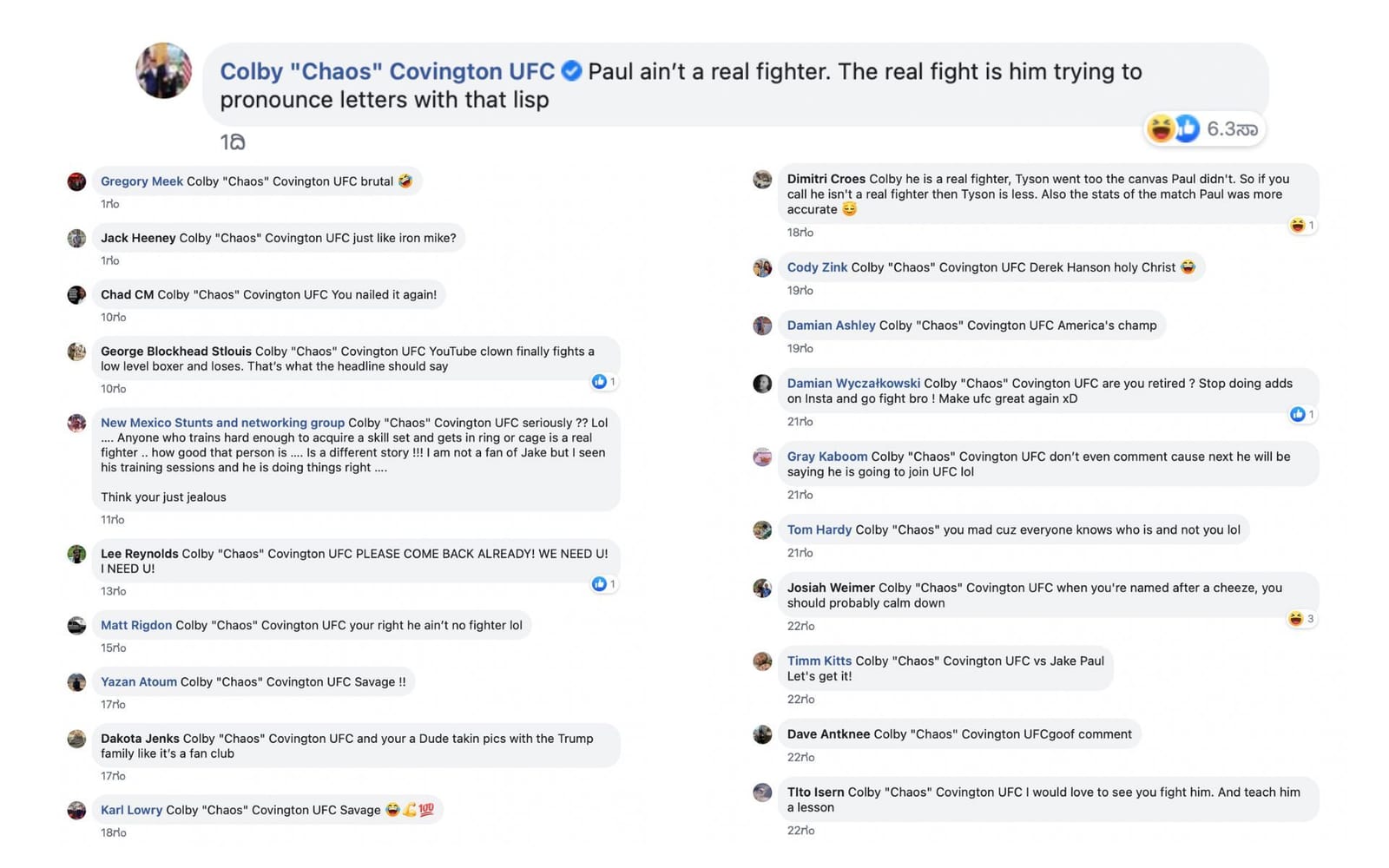 Colby Covington emerges from the shadows to troll Jake Paul after loss ...