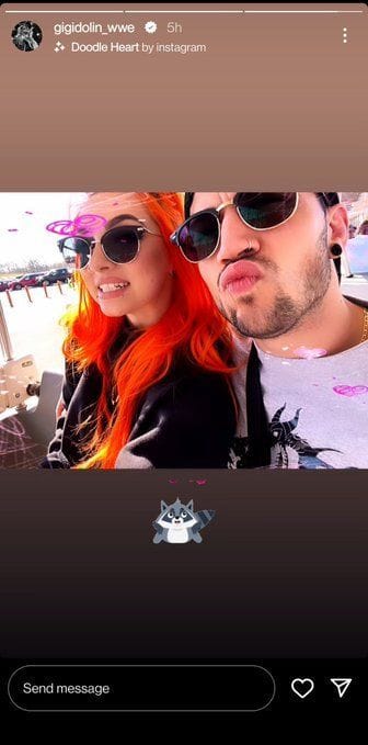 [PHOTO] Gigi Dolin poses for a selfie with 28-year-old former WWE Superstar