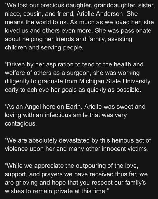 Who was Arielle Anderson? Victims identified in the wake of Michigan ...