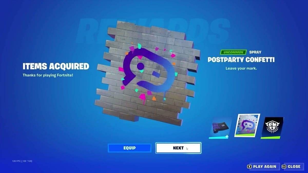 Fortnite: How to get Postparty wrap in Chapter 4