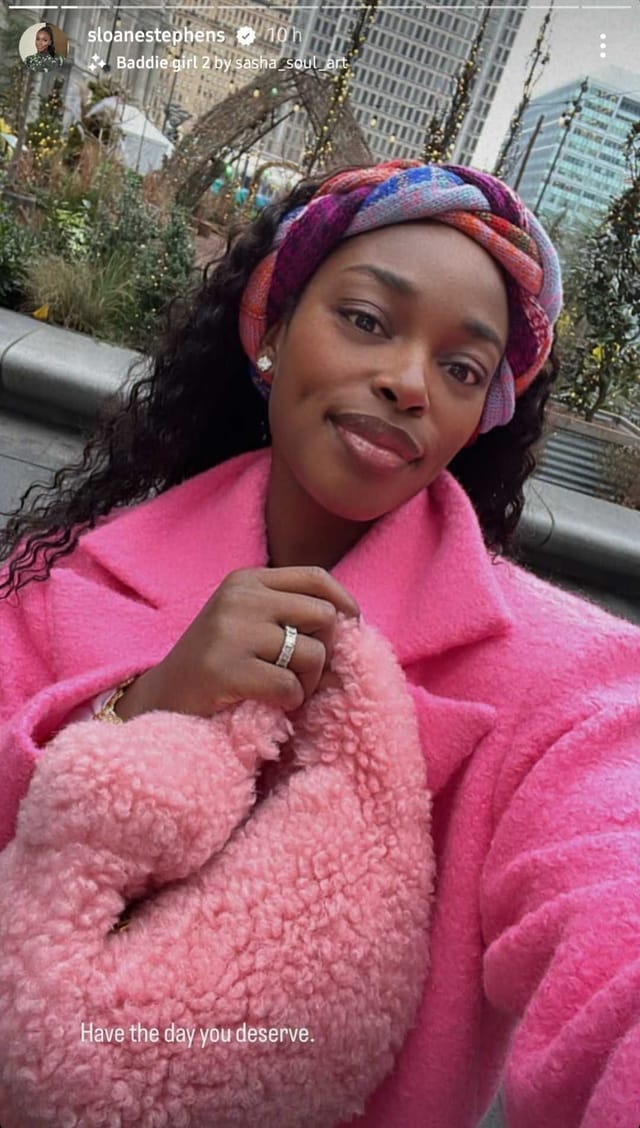 Watch: Sloane Stephens showcases her 'pretty in pink' outfit of the day