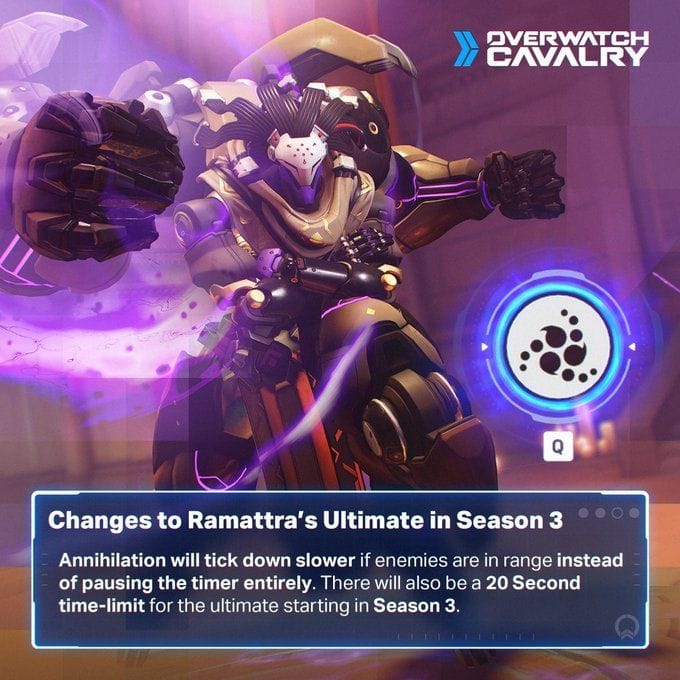 All hero changes for Ramattra in Overwatch 2 Season 3