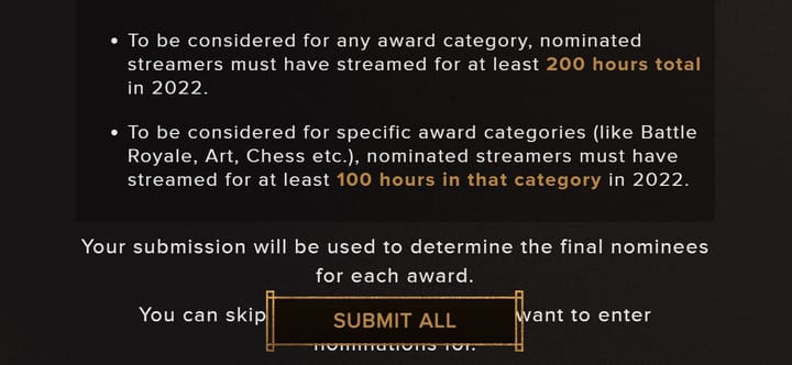 How to vote for your favorite streamers for The Streamer Awards 2023 ...