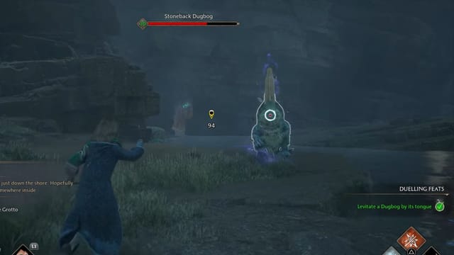 How to levitate a Dugbog by its tongue in Hogwarts Legacy