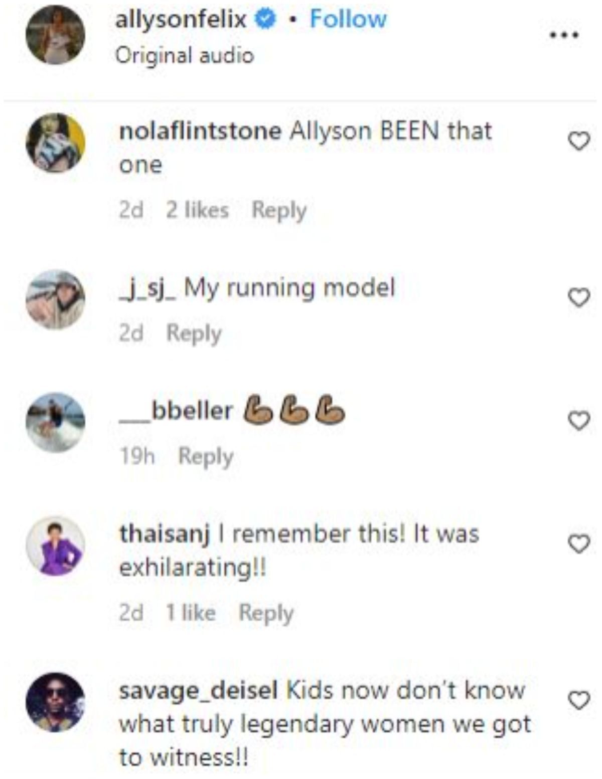 “History was made” – Fans react as Allyson Felix shares a throwback ...