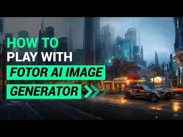 How to create artwork using Fotor Go Art AI art tool