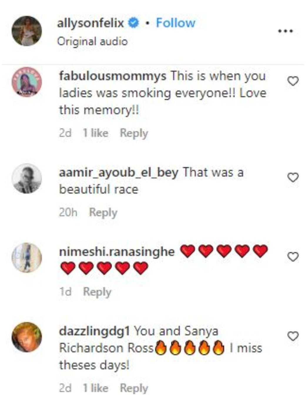 “History was made” – Fans react as Allyson Felix shares a throwback ...