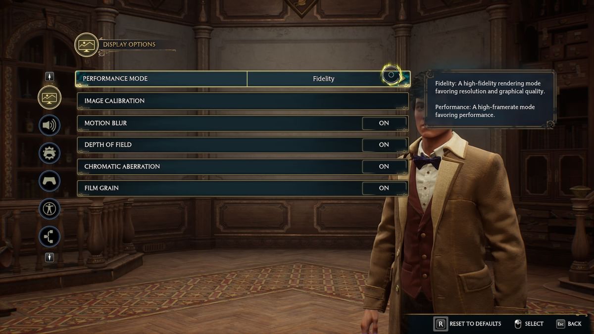 What is the best settings for Hogwarts Legacy on Xbox Series X|S and PS5?