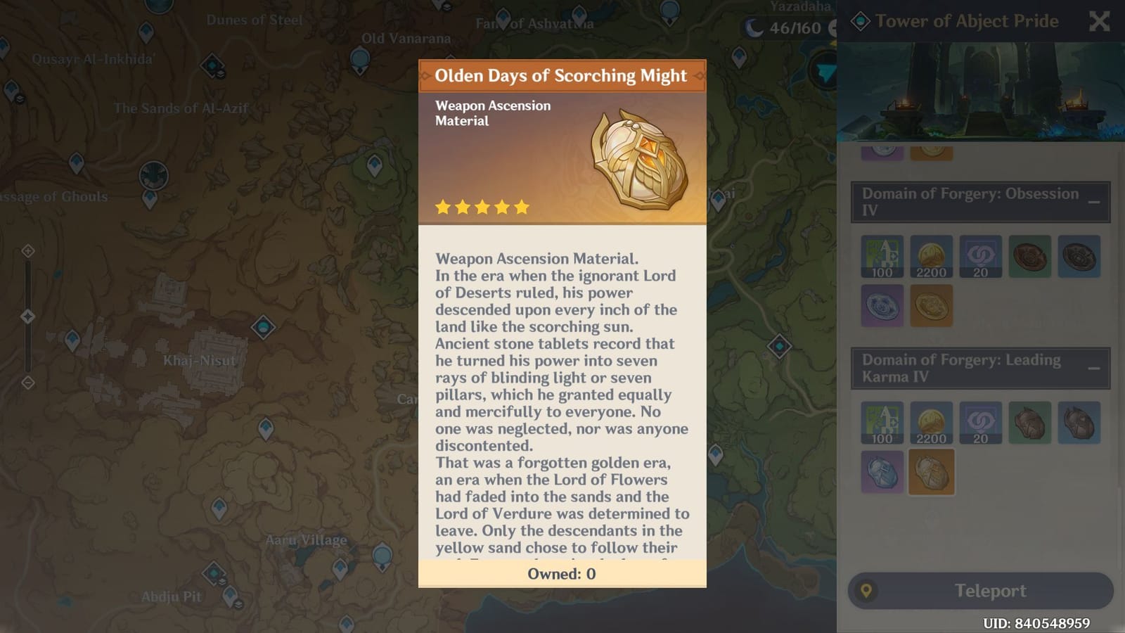 Genshin Impact: Beacon of the Reed Sea stats, ascension materials, best ...