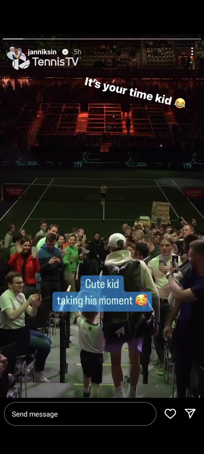 "It's your time kid"- Jannik Sinner's endearing message to young fan ...