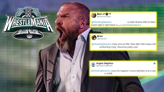 "WM 40 Main event night 2" - Fans lose their minds at the possibility ...