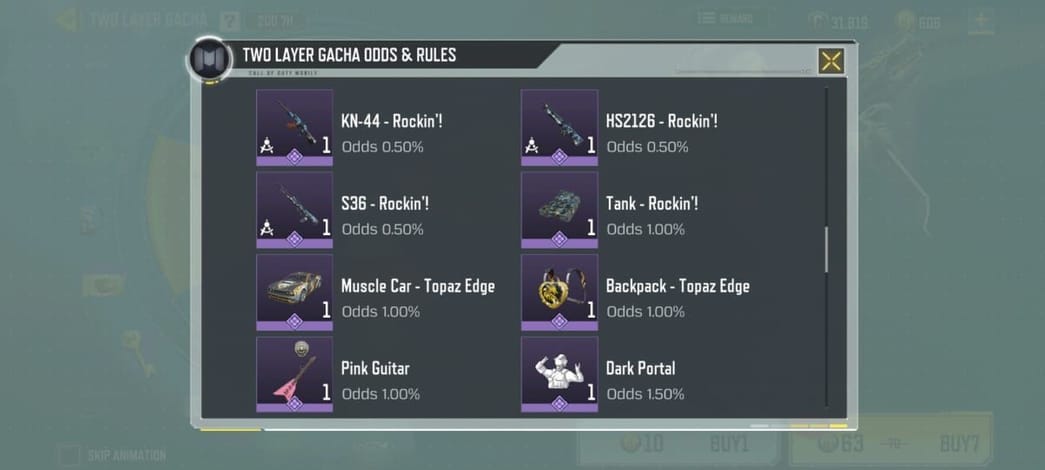 Call of Duty Mobile (COD Mobile) Dragonfire Draw: Main rewards, total ...
