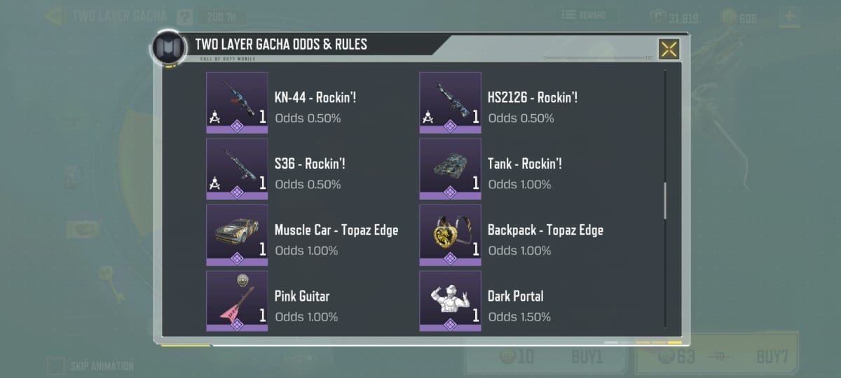 Call of Duty Mobile (COD Mobile) Dragonfire Draw: Main rewards, total ...