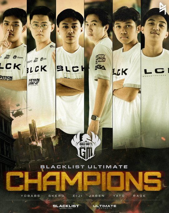 Blacklist Ultimate crowned champion of COD Mobile Garena Masters Season 4