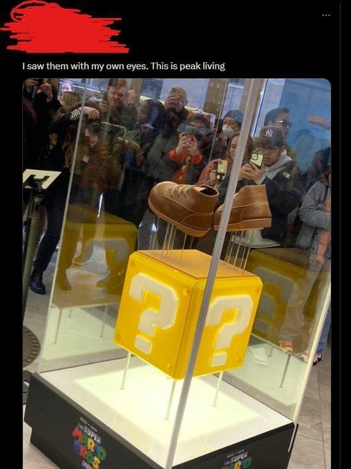 "Made by Mschf?": New Mario boots photos go viral as fans laugh off the ...