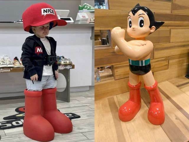 Photo of Hasbulla in MSCHF big red boots goes viral on Twitter