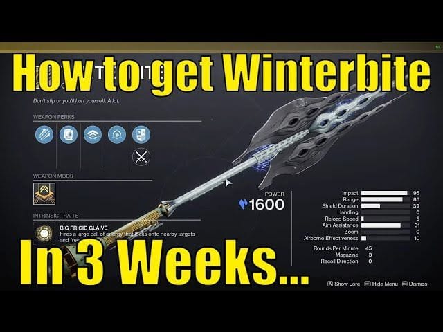 Winterbite: How to get Winterbite in Destiny 2 Lightfall
