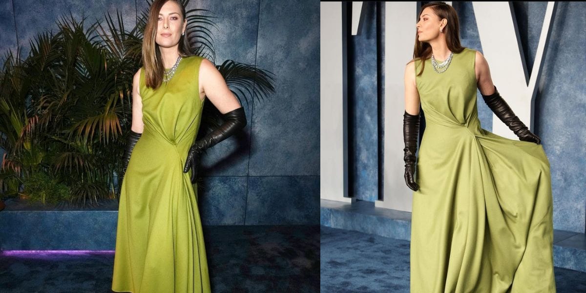 In pictures: Maria Sharapova dazzles in a stunning black ensemble at ...