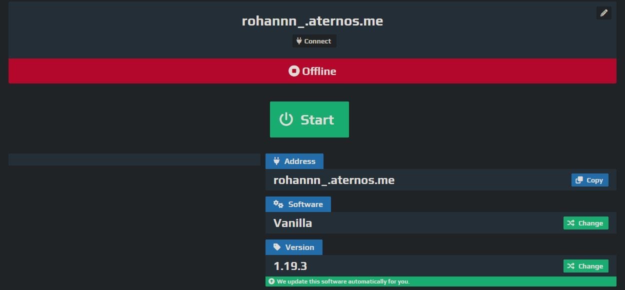 How to create Minecraft server on Aternos