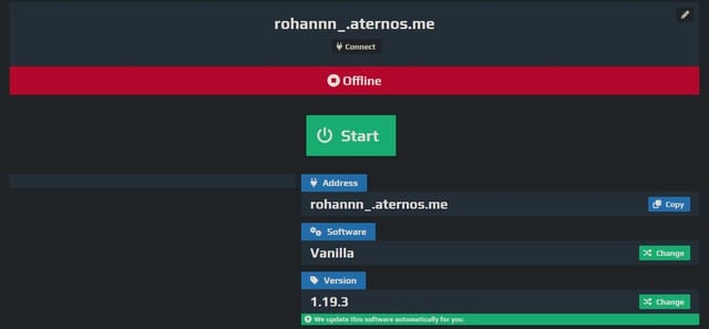 How to create Minecraft server on Aternos