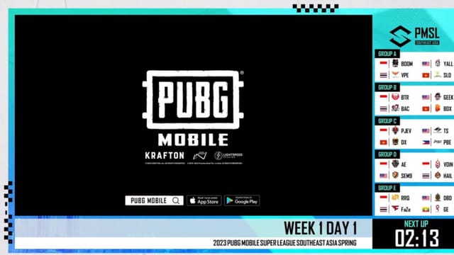 PUBG Mobile Super League (PMSL) 2023 Spring Week 1 Day 1: Overall Standings, match wise ...