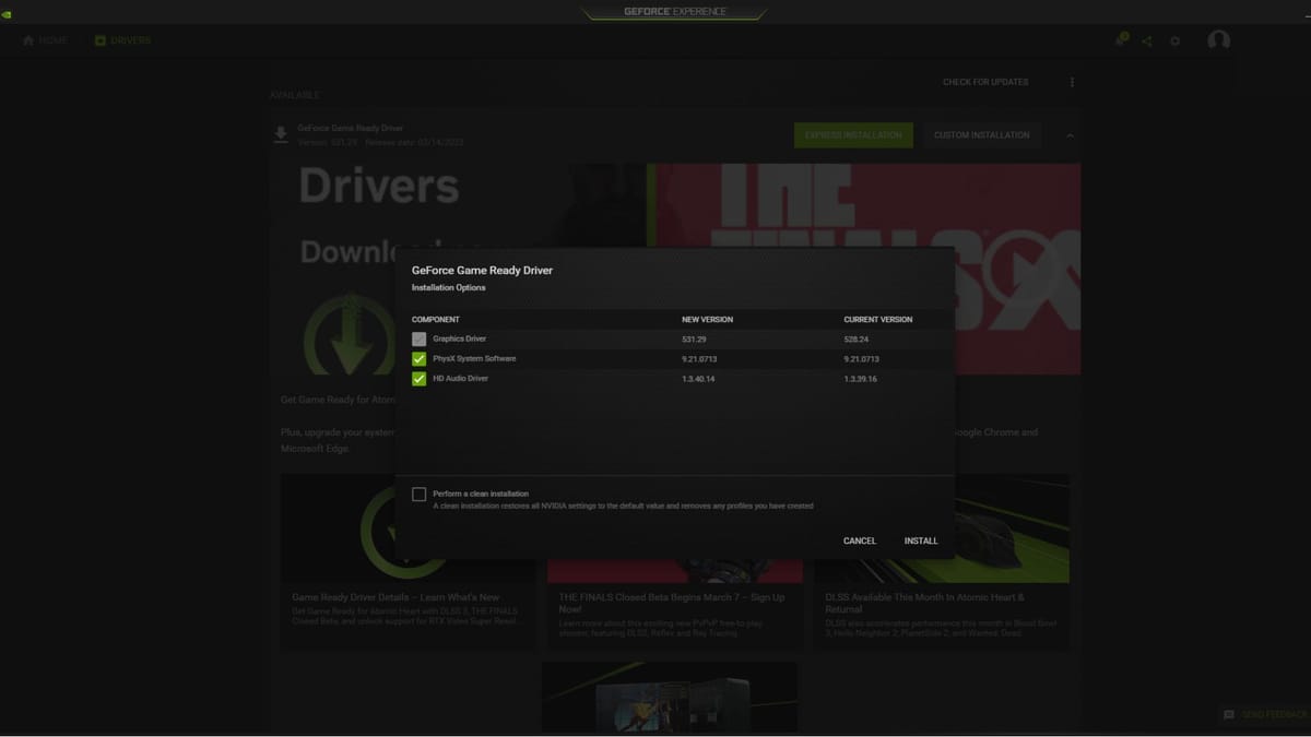 How to use GeForce Experience to update your graphics card drivers