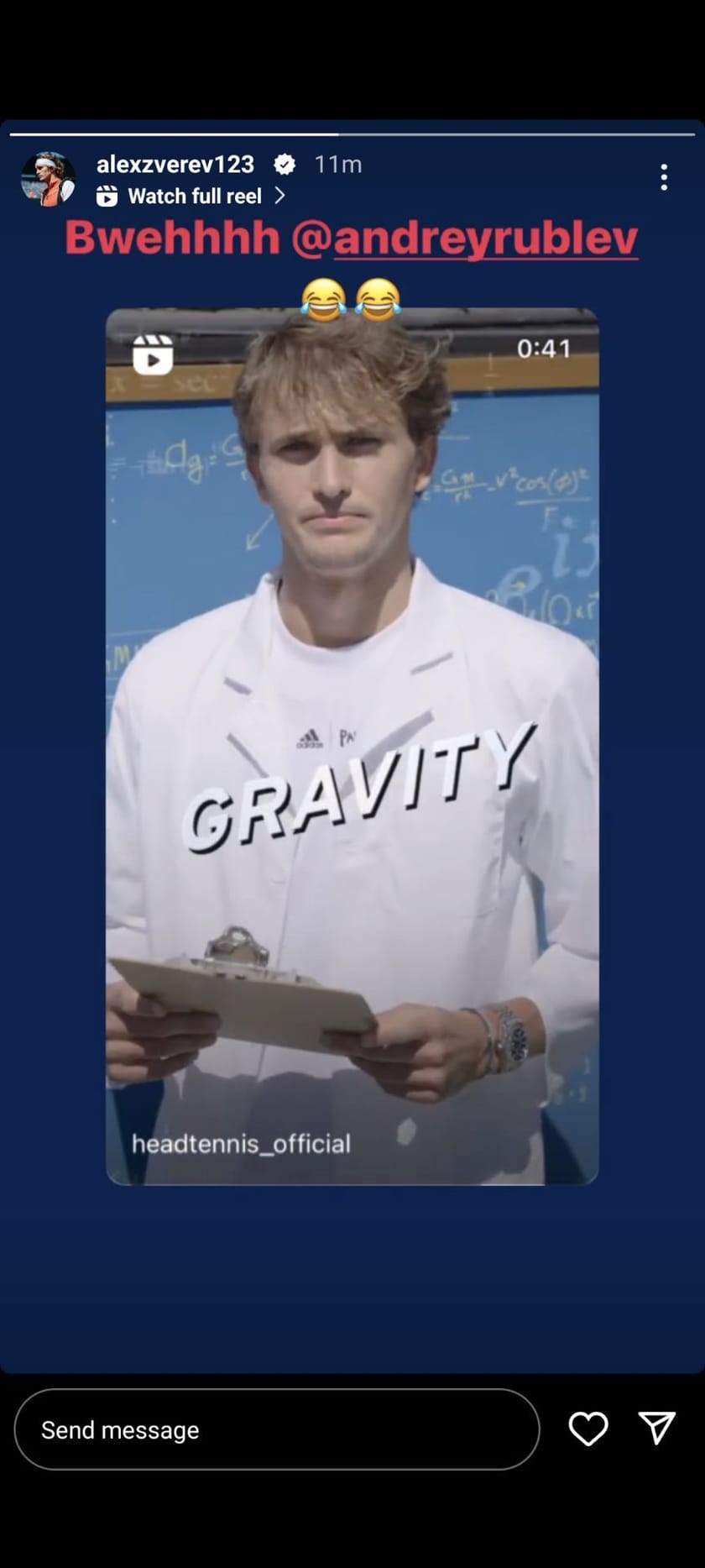 "I'm acting, man, I'm an actor" - Alexander Zverev and Andrey Rublev ...