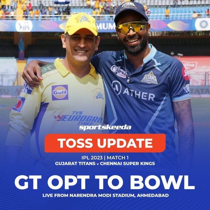 GT vs CSK, IPL 2023: Toss result and playing XIs for today's match, umpires list and pitch report