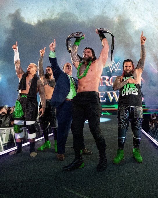 WWE: "Green with envy!" - A member of The Bloodline sends message to ...