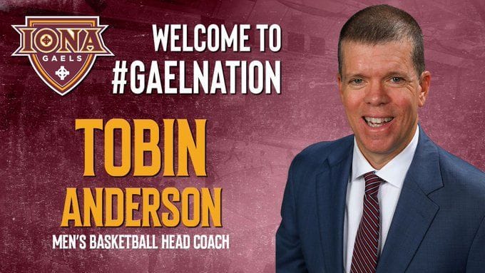 What are Tobin Anderson's contract details with Iona? Salary, duration ...
