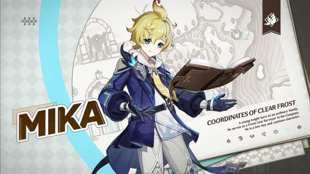 Genshin Impact: Mika's ascension materials, resources, voice actors ...
