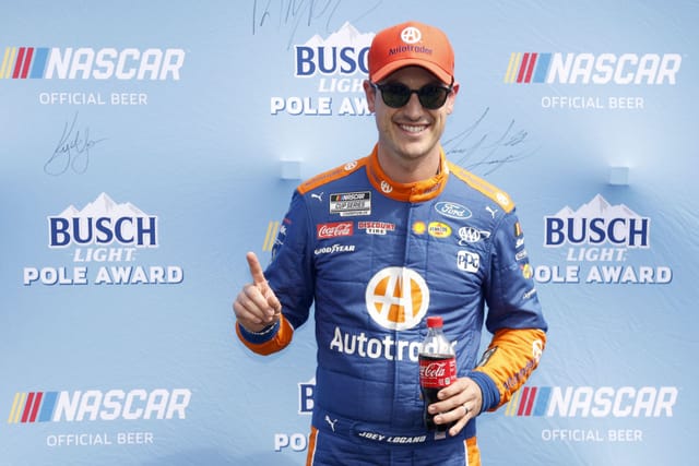 Joey Logano wins pole position as Ford dominates the qualifying at ...