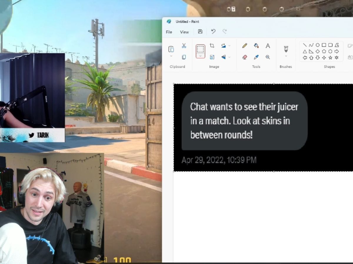 xQc realizes he "ghosted" Counter-Strike's messages on Twitter