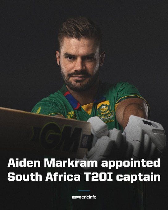 South Africa: 3 reasons why appointing Aiden Markram as T20I captain is good for South Africa