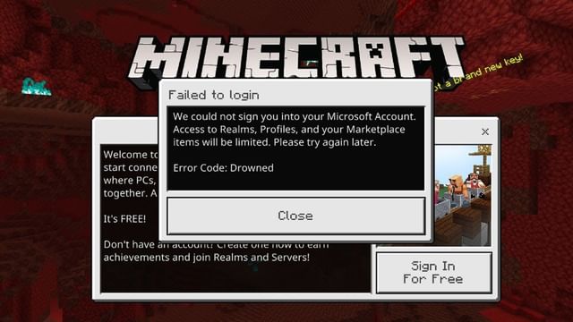 How to fix Minecraft error code Drowned