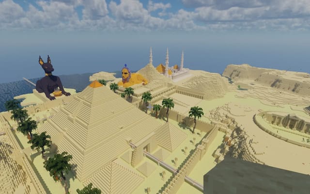 Minecraft player showcases their impressive desert build