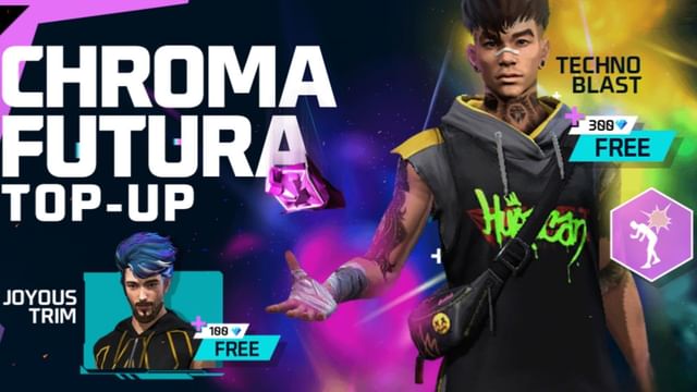 Free Fire MAX Chroma Top-Up event: How to get free Techno Blast emote and Joyous Trim