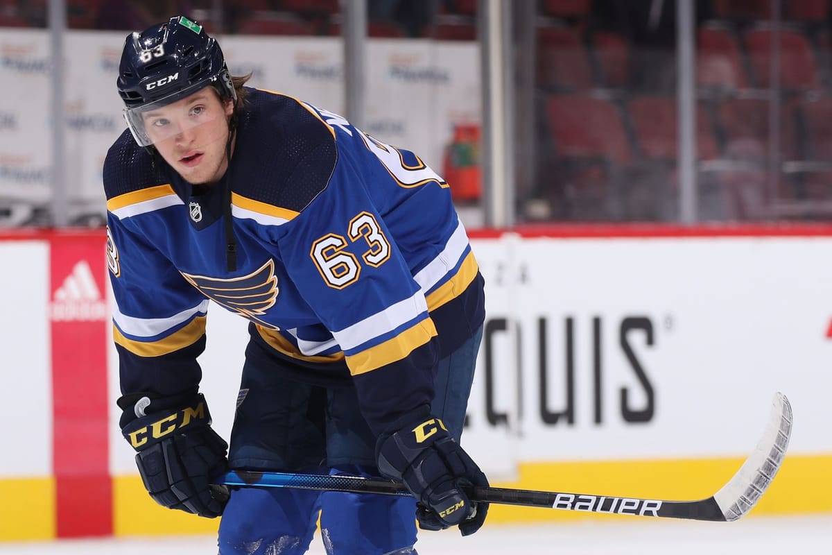 WATCH: Jake Neighbours of St. Louis Blues left with a bloody nose after ...