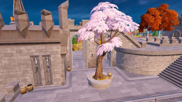 Where to visit Cherry Blossom tree displays in Fortnite