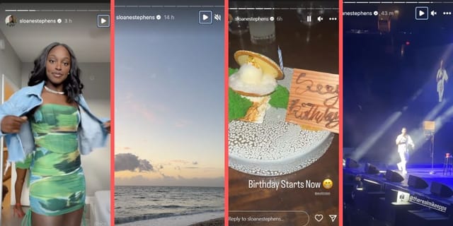 "When in Miami" - Sloane Stephens celebrates her 30th birthday in style