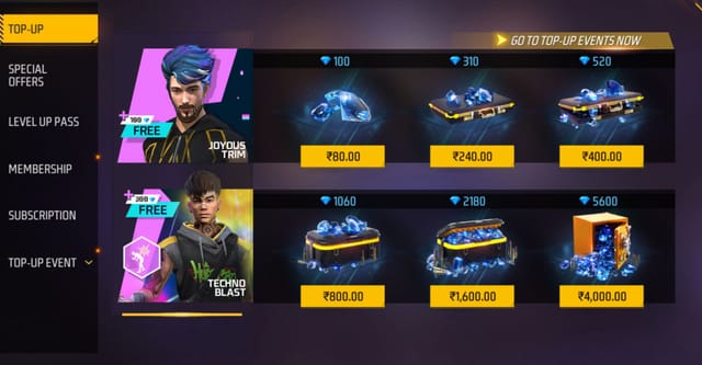 Free Fire MAX Chroma Top-Up event: How to get free Techno Blast emote and Joyous Trim