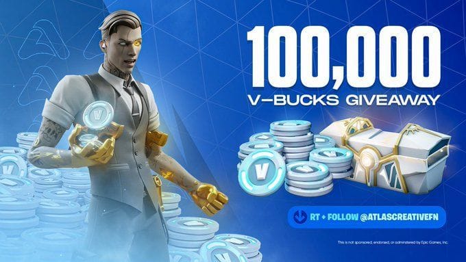 Fortnite announces free V-Bucks giveaway of 100000, check your eligibility